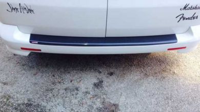 VW T5.1 Gloss Red GRP 3/4 Width Wraparound Rear Bumper Protector – VW ...